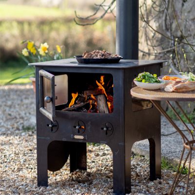 Small Outdoor Wood Burner BBQ